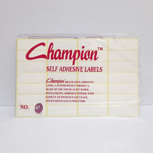Jual CHAMPION - LABEL HARGA / LABEL NAMA UNDANGAN 107 POLOS | Shopee ...