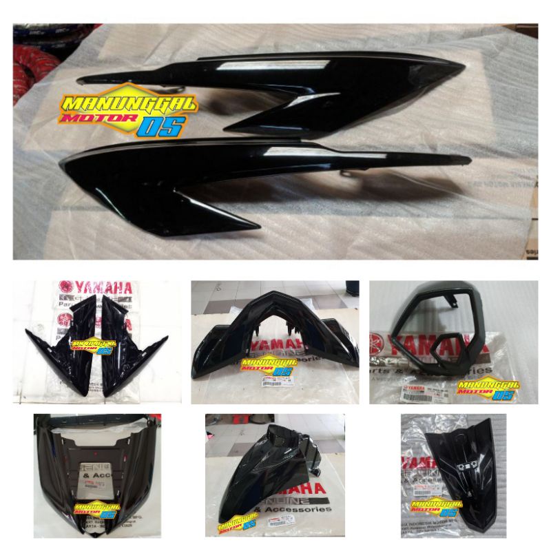 Jual Paket Full Set Body Halus Mio Soul GT 125 Bluecore Hitam Glossy ...