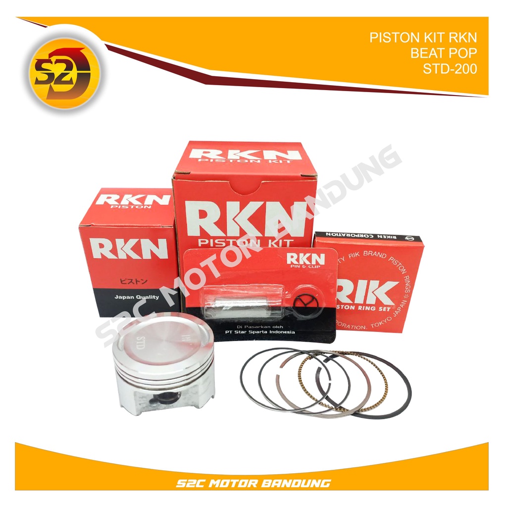 Jual PISTON KIT NEW BEAT ESP POP SCOOPY ESP 110 RKN RIK RIKEN | Shopee ...