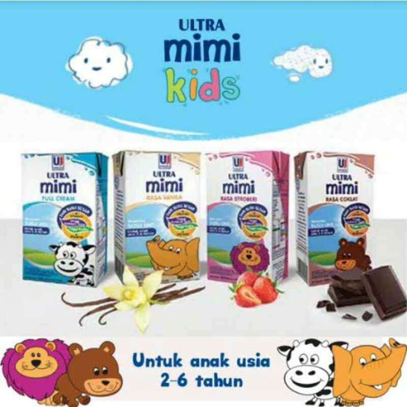 Jual Susu UHT Ultramilk MIMI / Ultra Mimi / Mimi Ultra 125 ml | Shopee Indonesia