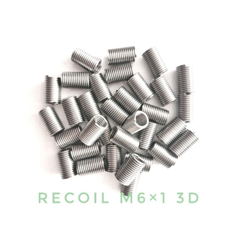 Jual IS0007 Recoil M6x1.0 3D recoil helcoil isi ulang recoil material ...
