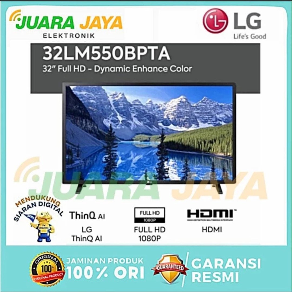 Jual LG 32LM550 New LED TV Digital [32 inch/DVB-T2] Black Titanium ...