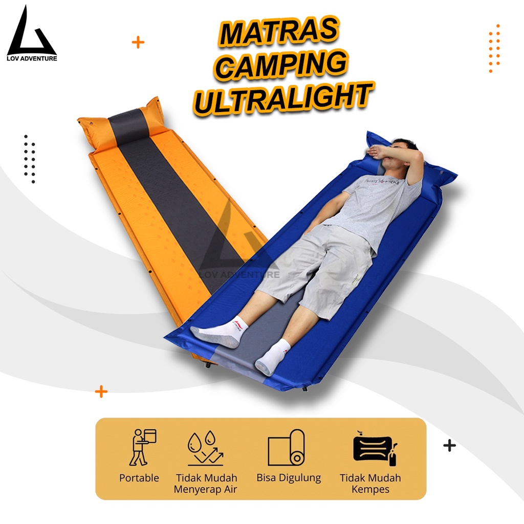 Jual LOV Matras Camping UltraLight Tebal - Matras Angin - Matras Sponge ...