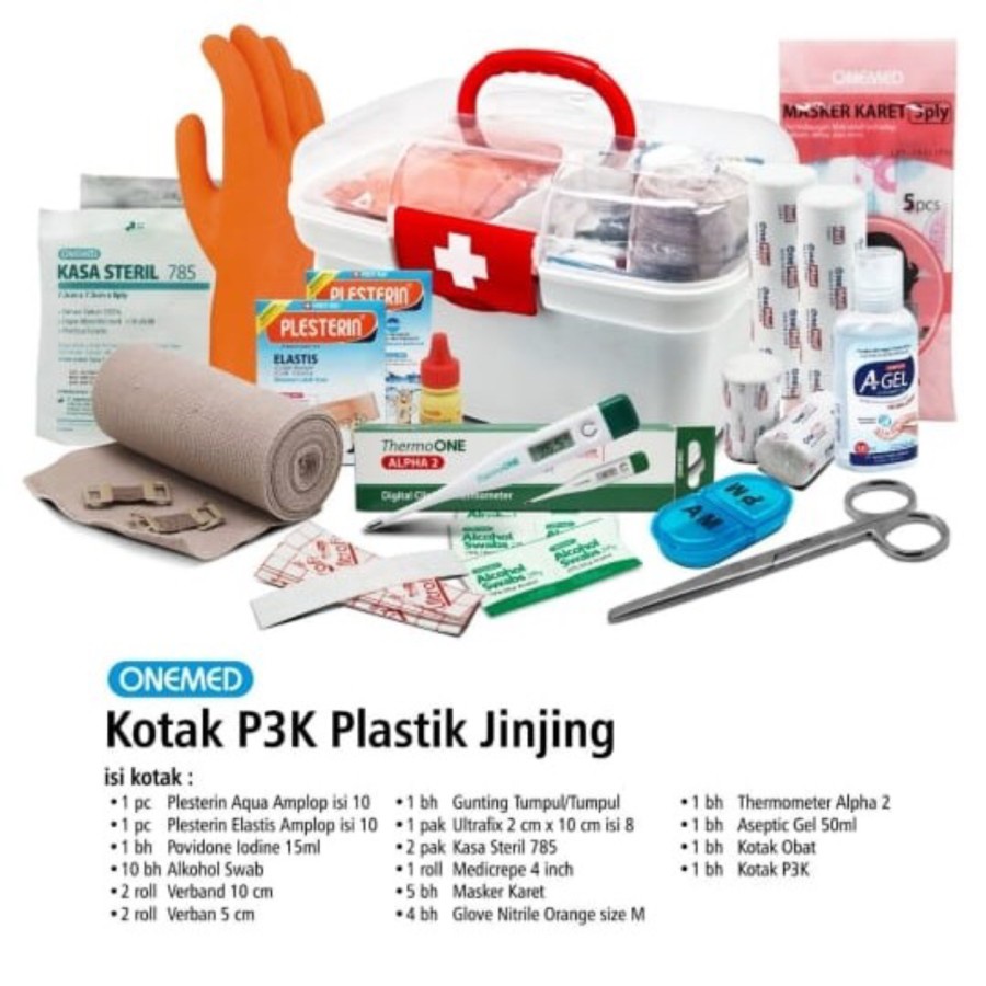Jual Kotak P3K Jinjing Onemed LENGKAP | Shopee Indonesia