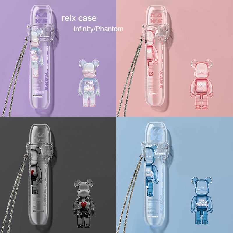 Jual Relx Infinity Case, Relx Case Phantom, Transparent Printing Dust-proof Storage Case with ...