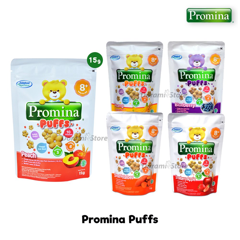 Jual Promina Puff puffs Snack Bayi 15 gr / Snack Bayi puffs Usia 8 ...