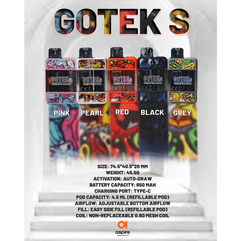 Jual Pod Gotek S By Aspire | Shopee Indonesia