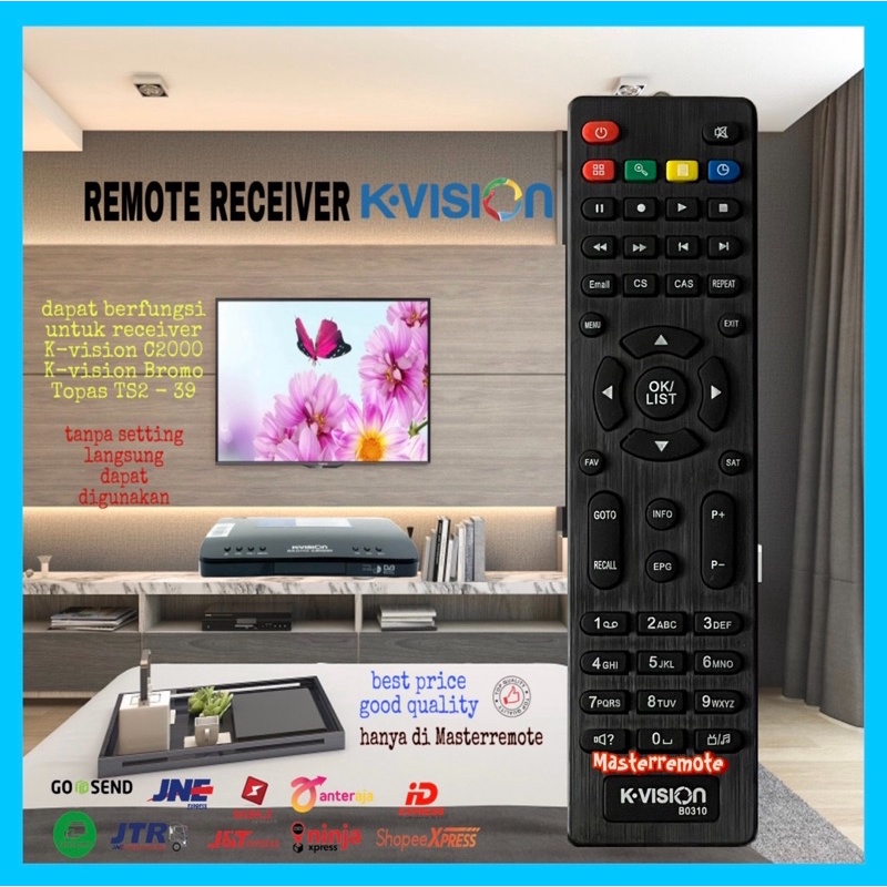 Jual Remot remote KVISION C2000/TOPAS/KVISION BROMO PARABOLA/RECEIVER ...