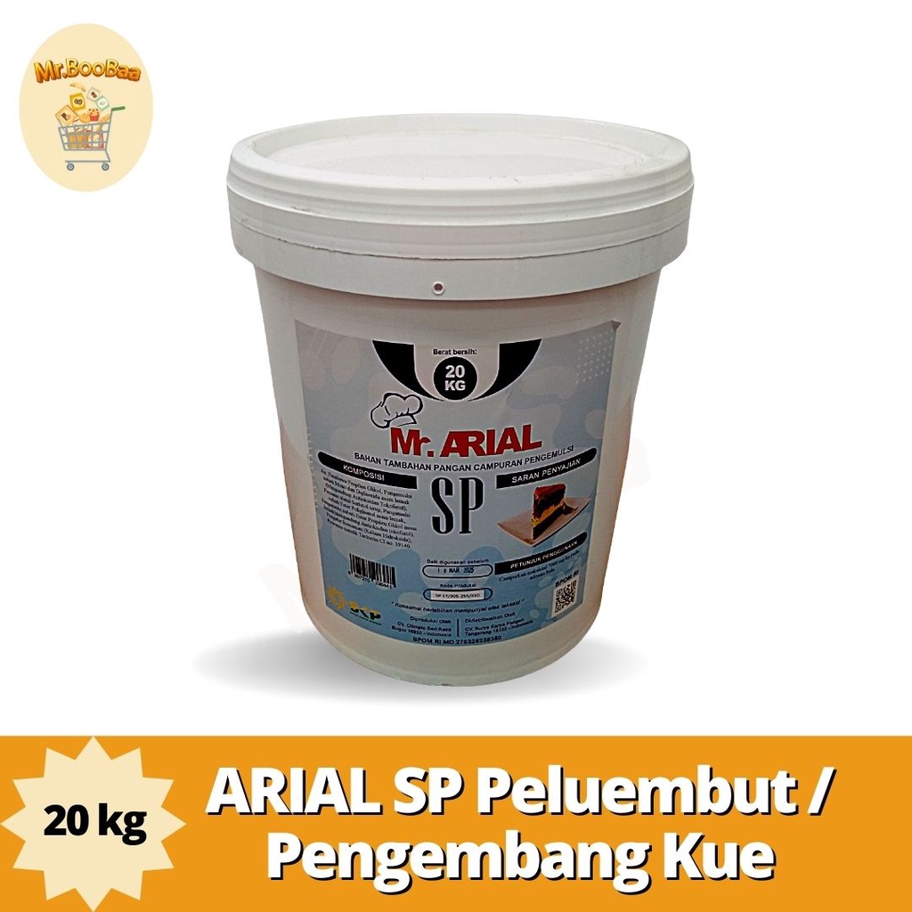 Jual ARIAL SP - TBM - Ovalet - Pengembang Kue - Pelembut Kue ...