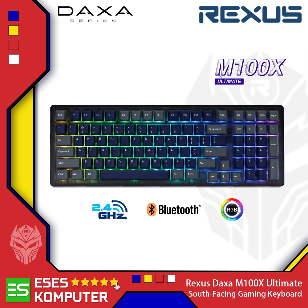 Jual Keyboard Rexus Daxa M100X Ultimate Wireless RGB | Mechanical ...
