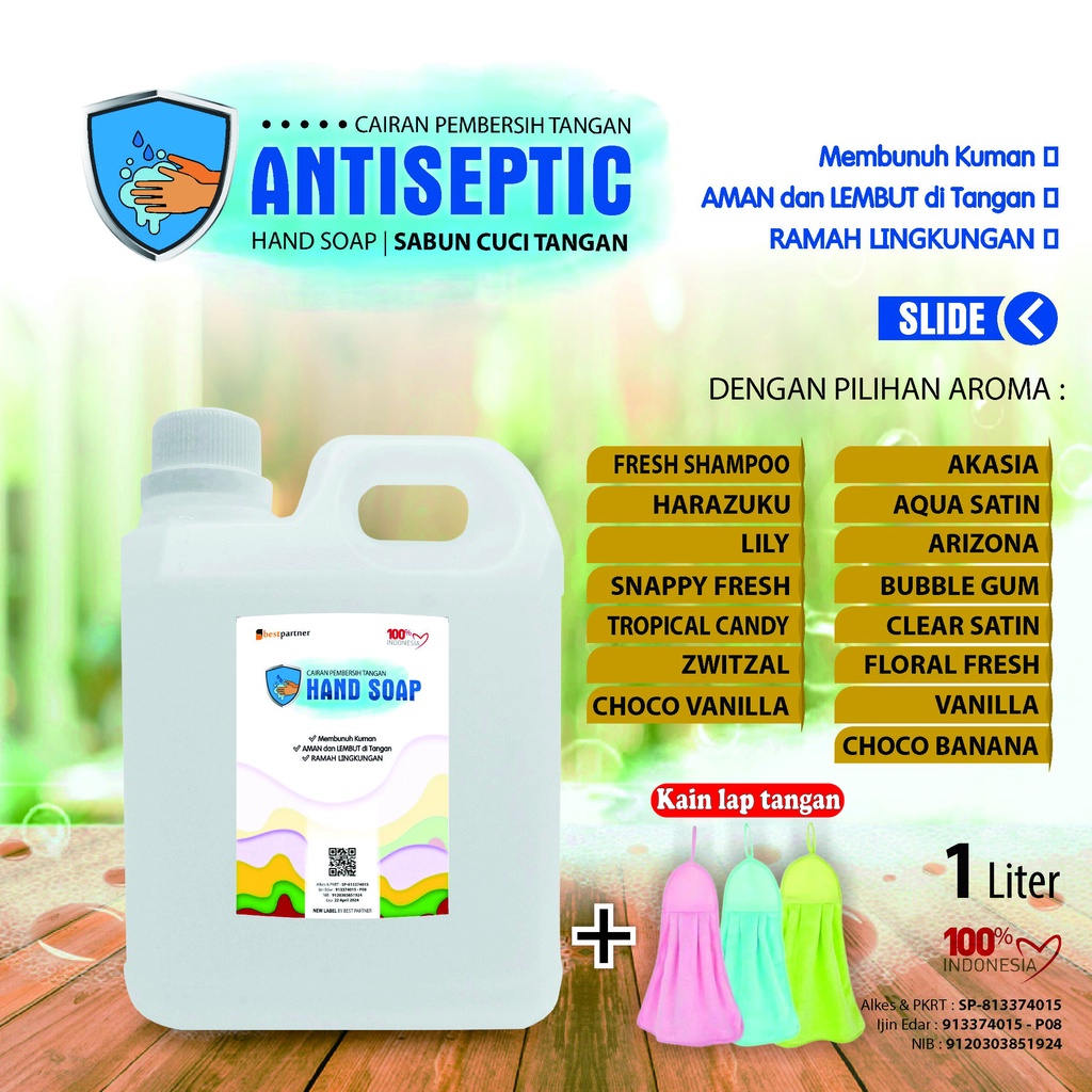 Jual Sabun Cuci Tangan Variasi Aroma Segar 1 Liter /Hand Soap Wangi Segar 1 liter jerigen ...