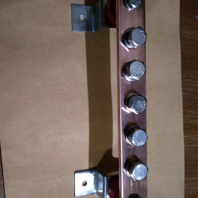 Jual Busbar plat tembaga grounding panel 250 x 30 x 6mm | Shopee Indonesia
