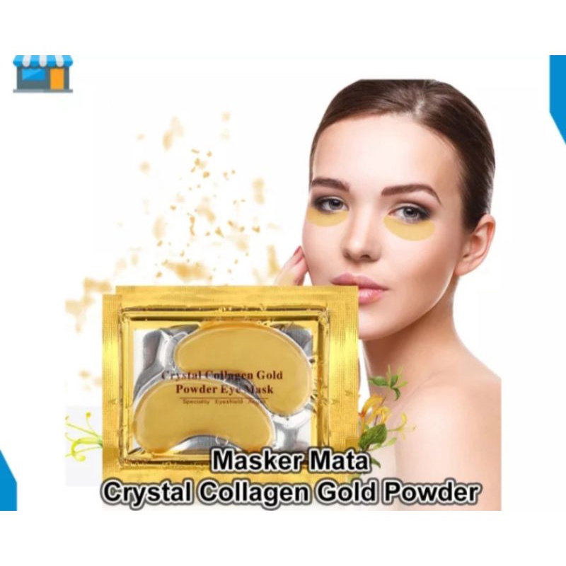 Jual cristaly collagen gold masker mata masker kantong mata merek ...