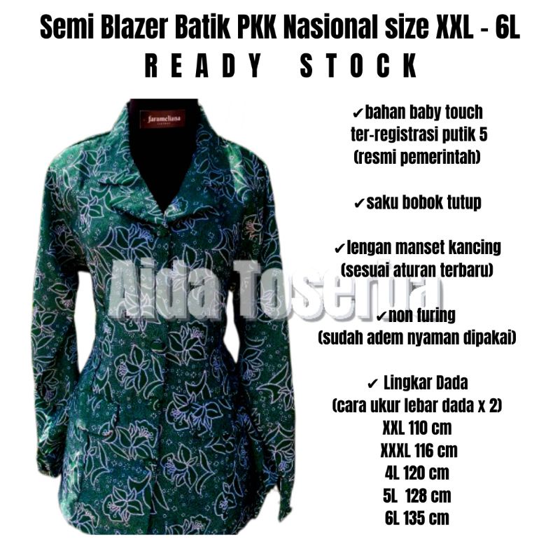 Jual Seragam Batik PKK Nasional Size XXL-6L | Shopee Indonesia
