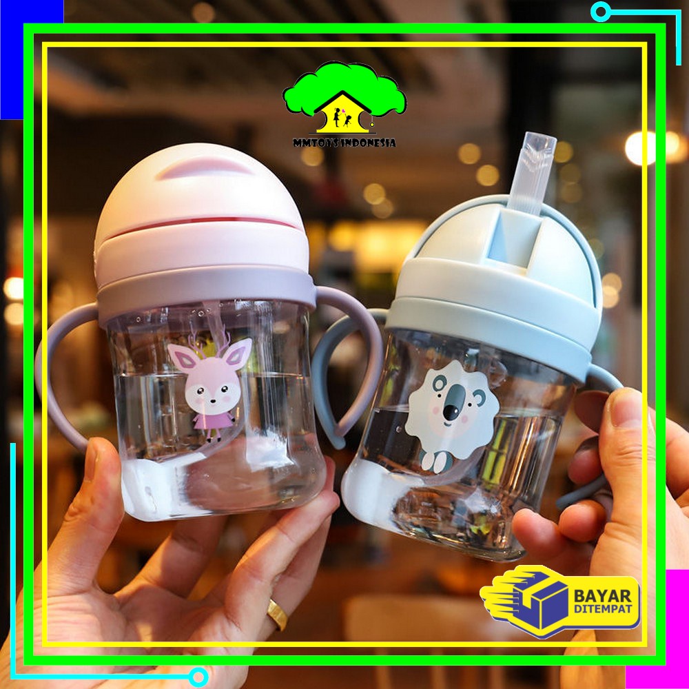 Jual MI-C759 Botol Minum Anak Sedotan 250ML Gelas Minum Bayi Training Cup Baby Botol Minum ...