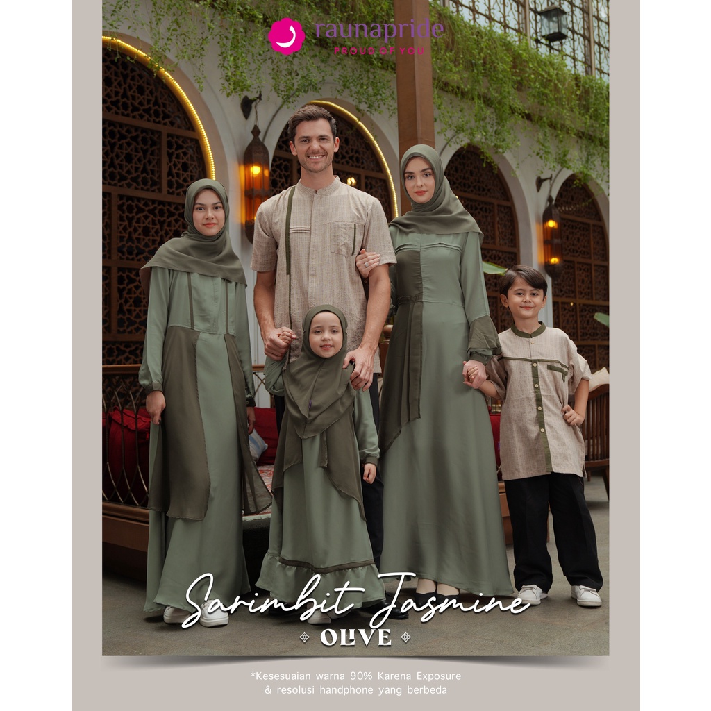 Jual Couple Pasangan Jasmine Olive Sarimbit Rauna Terbaru 2023 Famset ...