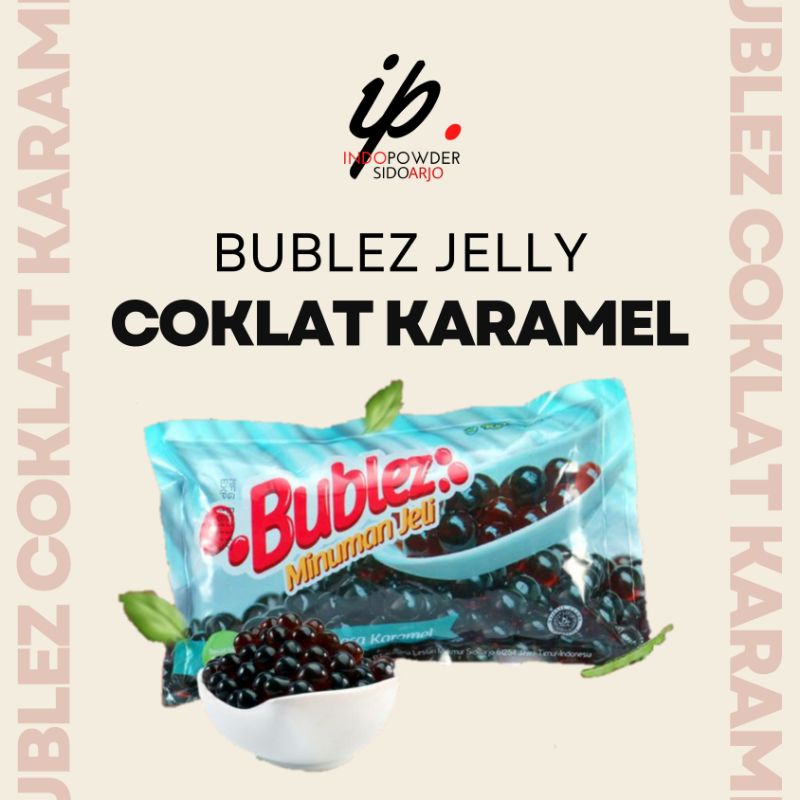 Jual Bublez Jelly Mutiara COKLAT Rasa Karamel 500 GR / TOPPING ...