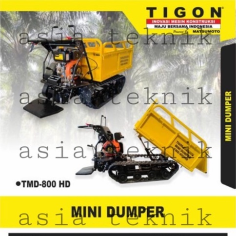 Jual ALAT ANGKUT SAWIT / MINI DUMPER CRAWLER TIGON TMD 800HD TMD800 HD ...