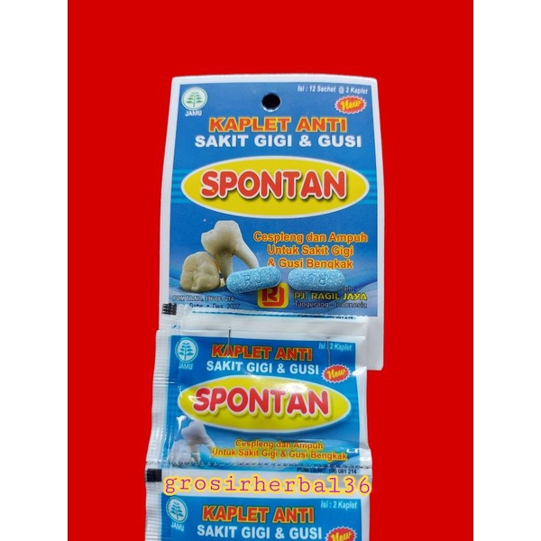 Jual Spontan Obat Sakit Gigi & Gusi Bengkak Original | Shopee Indonesia