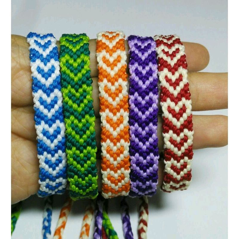 Jual Macrame bracelet / gelang macrame - heart | Shopee Indonesia