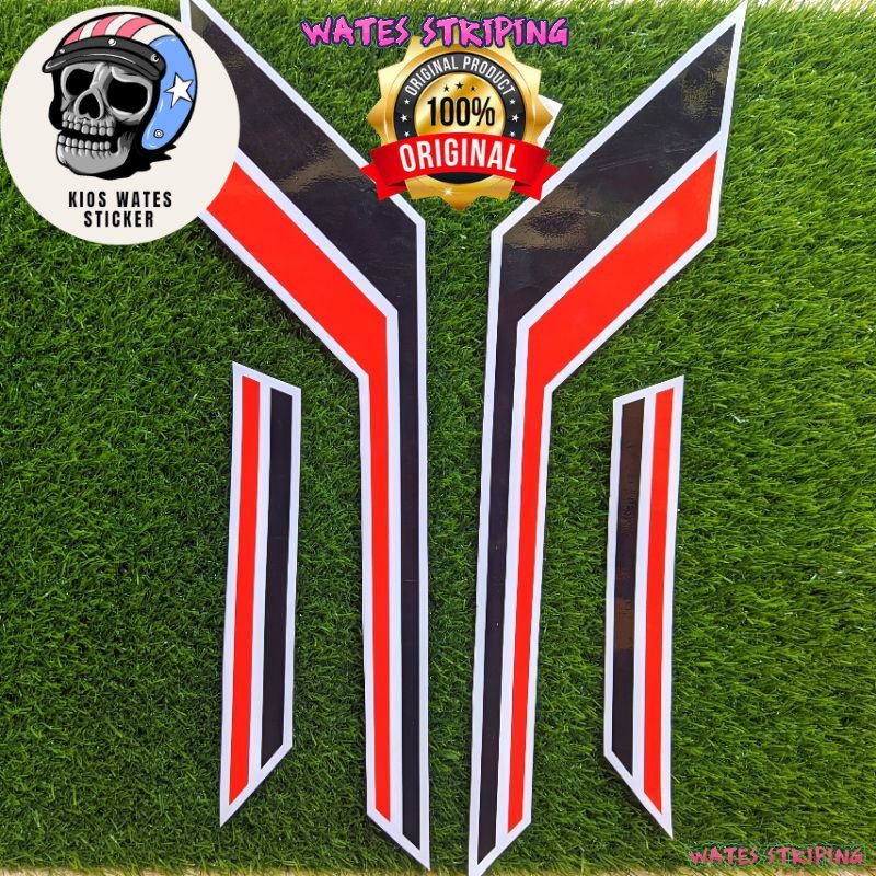 Jual Striping Decal Polet Sticker Honda CB GL100 GL 100 K5 K5 Merah ...