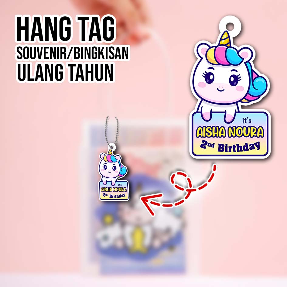 Jual [27pcs] HANG TAG ULANG TAHUN ANAK CUTE UNICORN HIASAN GANTUNGAN ...