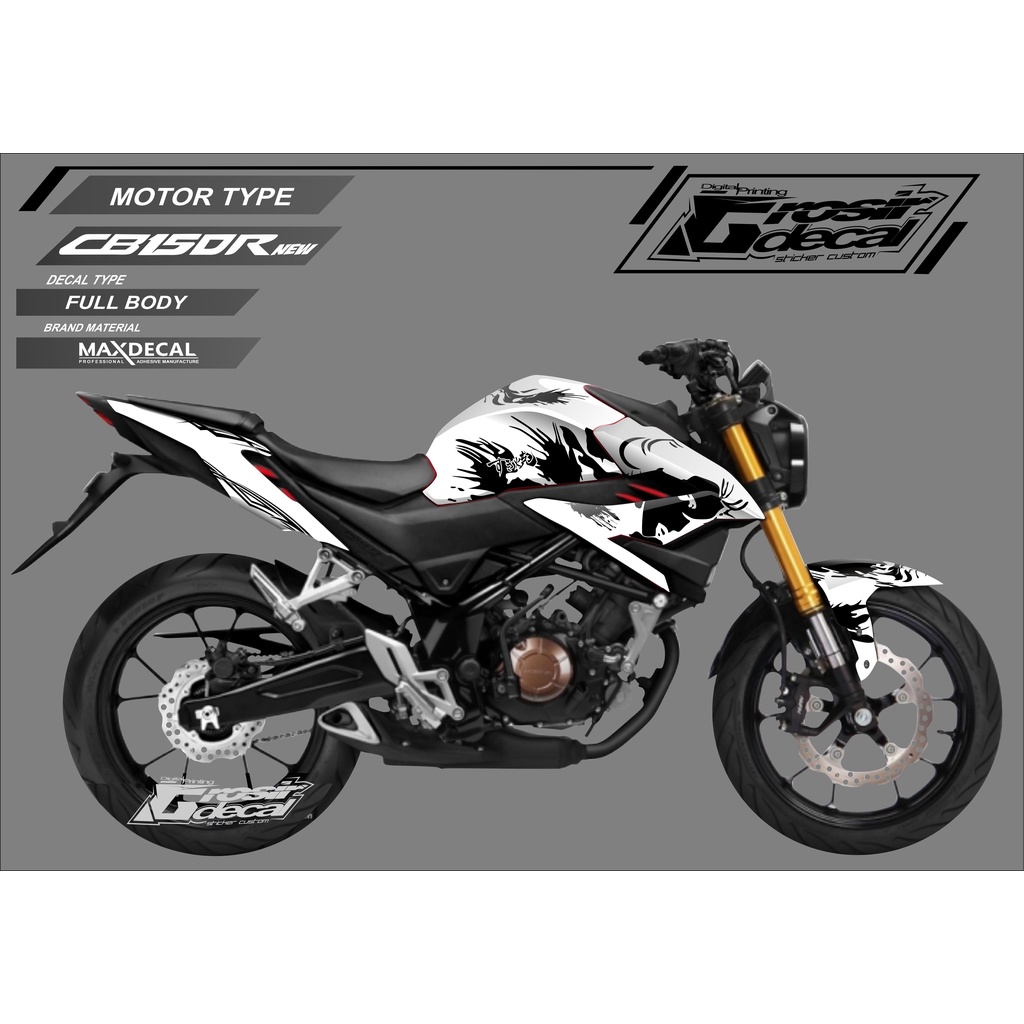 Jual DECAL CB150R NEW PUTIH 2018 - 2022 Fullbody STICKER CB150R NEW ...