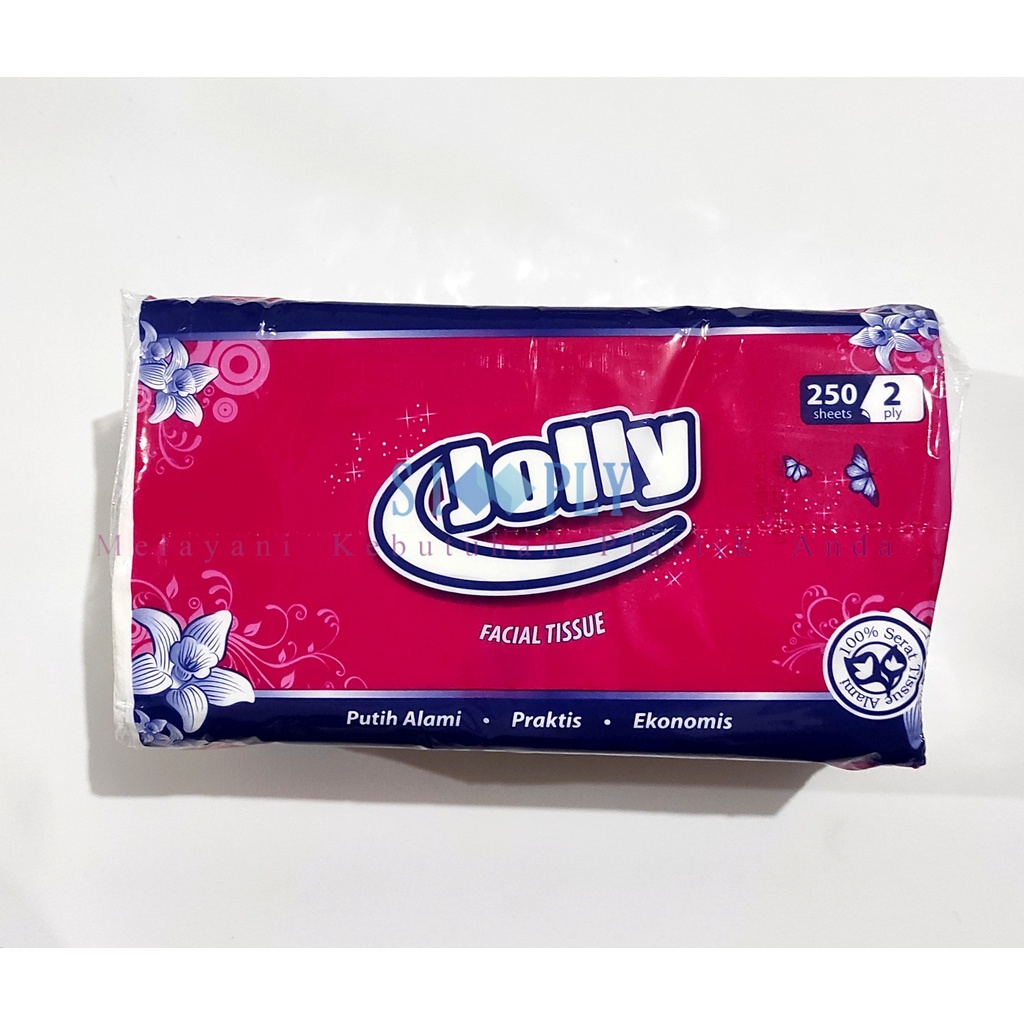 Jual Jolly Facial Tissue 250 Sheets 2 PLY SOFT TISU EKONOMIS | Shopee ...