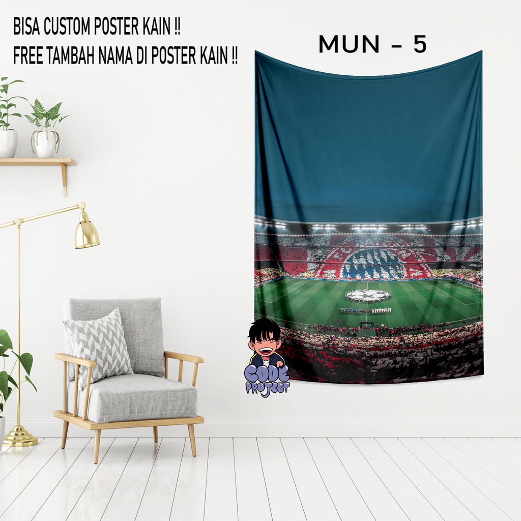 Jual POSTER KAIN BAYERN MUNCHEN - flag poster - giant poster bayern ...