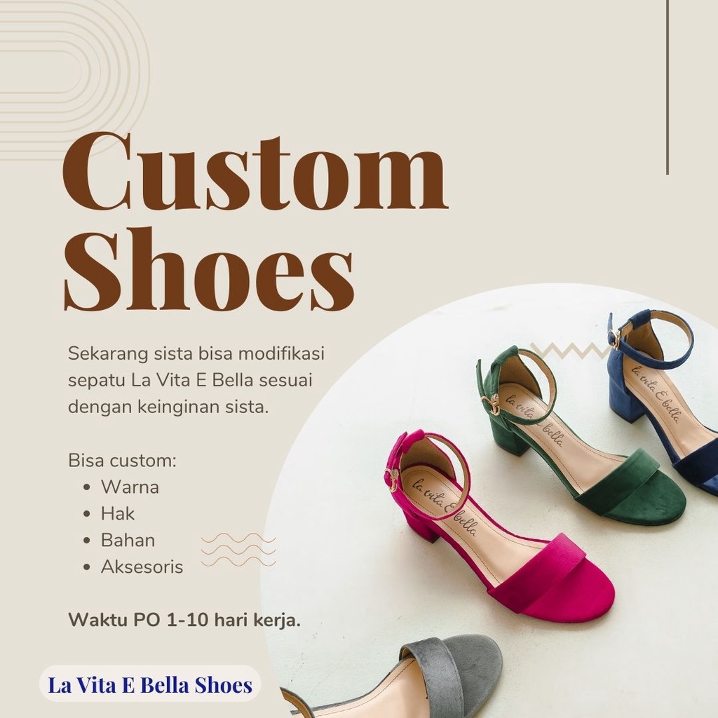 Jual Customize your own La Vita E Bella Shoes/Modifikasi sepatu sesuai ...