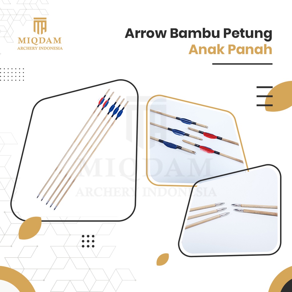 Jual Arrow Bambu Petung Standar Ukuran Diameter 6, 7, 8 mm Panjang ...
