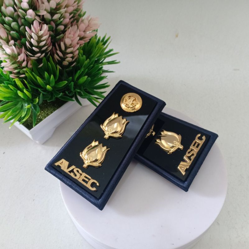 Jual Pangkat Pdh Avsec Bunga 2 Kain Akrilik Gloss | Shopee Indonesia