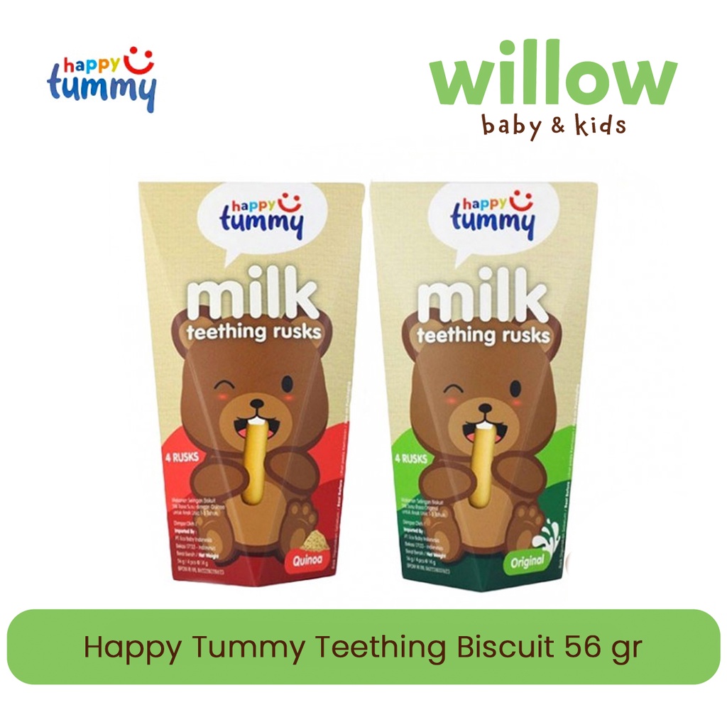 Jual Camilan Anak Bayi - Happy Tummy Teething Biscuit 56 Gr | Shopee ...
