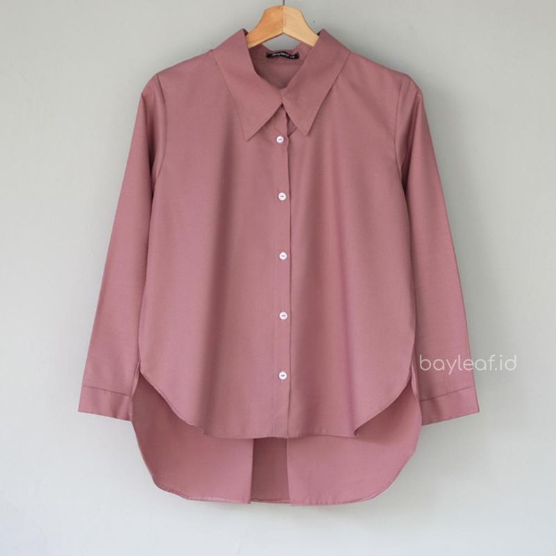 Jual Atasan Blouse Wanita Korea Lengan Panjang Kekinian Polos Busui ...