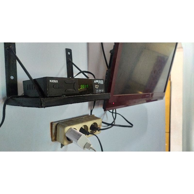 Jual RAK TEMPEL DINDING SET TOP BOX DIGITAL HD | Shopee Indonesia