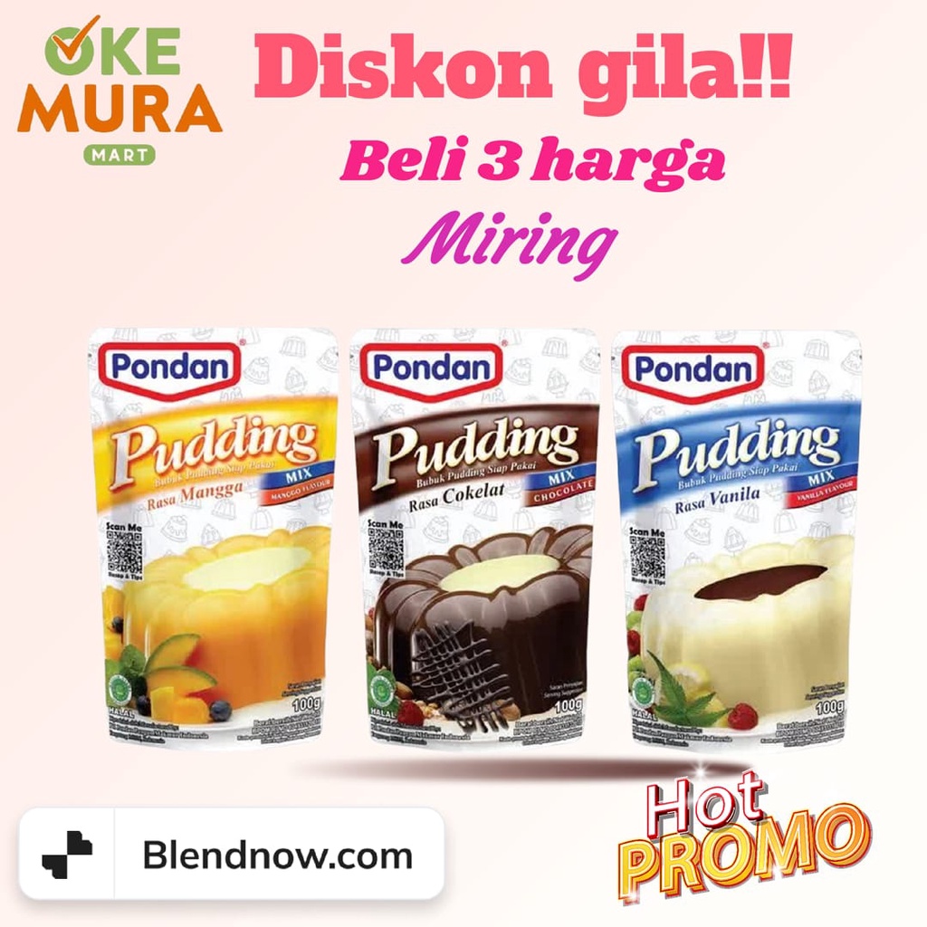 Jual PAKET PUDING SIAP PAKAI ISI 3 PCS/ PAKET BUNDLING/ PUDING ENAK ...