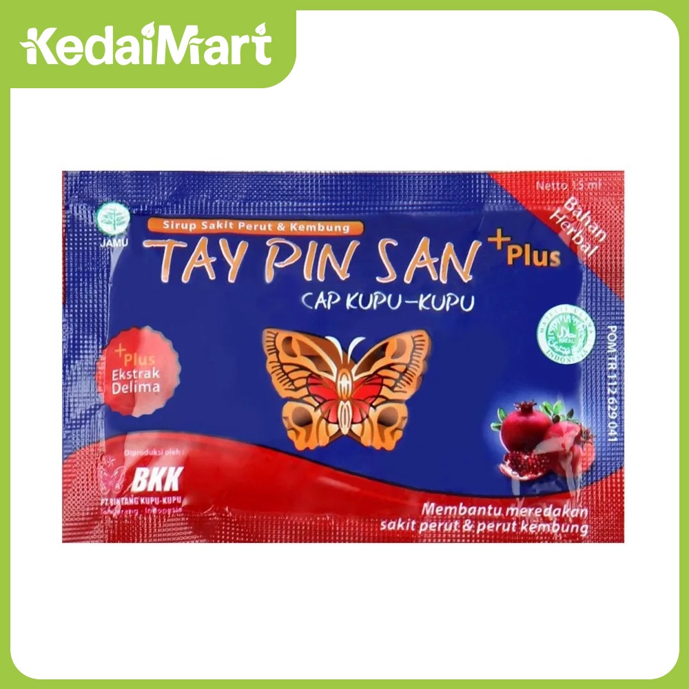 Jual Kupu-Kupu Sirup Sakit Perut Tay Pin San Sachet 15 Gram | Shopee ...