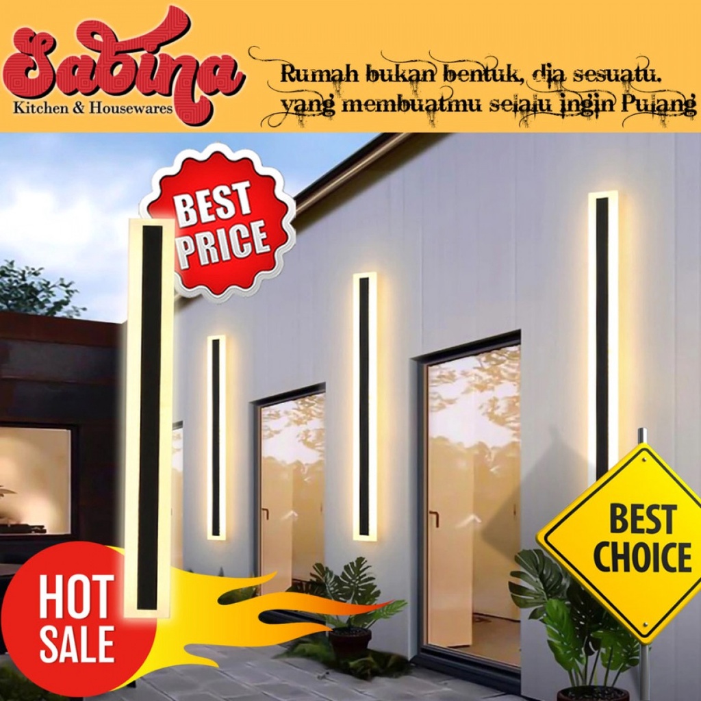 Jual Lampu Dinding Panjang Dekorasi Minimalis Long Strip LED Wall Lamp ...