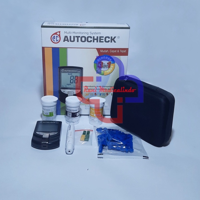 Jual Alat Cek Kadar Gula Darah Kolesterol Asam Urat | Autocheck GCU 3 ...