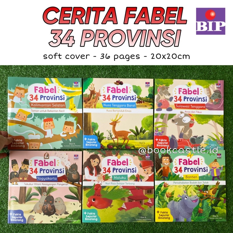 Jual FABEL 34 provinsi buku cerita anak tentang binatang | Shopee Indonesia