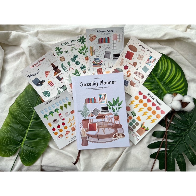 Jual Gezellig Planner 2023 Bundle Sticker Bullet Journal / Journal 2023 ...