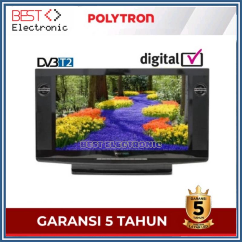 Jual TV DIGITAL tabung LED TV POLYTRON 24 inch PLD 24V123 / 24V223 USB ...