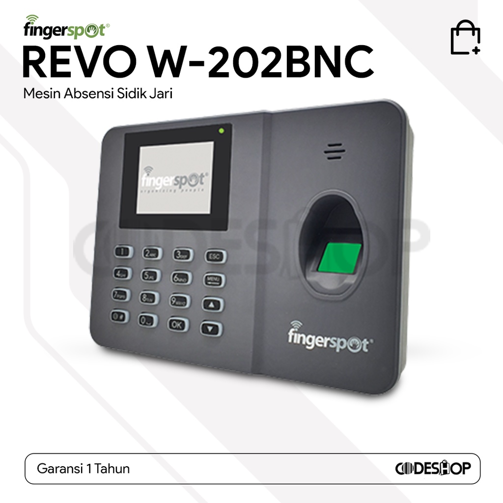 Jual Fingerspot W-202BNC Fingerprint Absensi Mesin Sidik Jari | Shopee ...