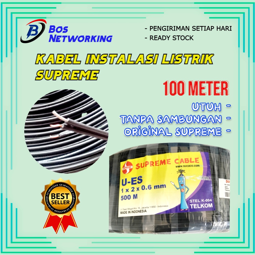 Jual Drop Wire Kabel Instalasi Listrik New Lampu Jalan 100 meter ...