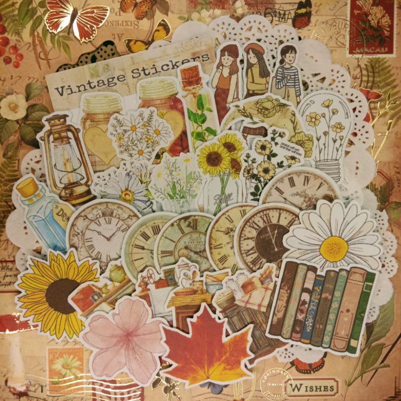 Jual sticker deco, sticker aesthetic, sticker jurnal, sticker scrapbook ...
