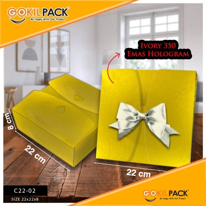 Jual Kotak Hampers - Gift Box Silver Hologram - Dus Kado - Uk 29x22x8 cm - C10 | Shopee Indonesia