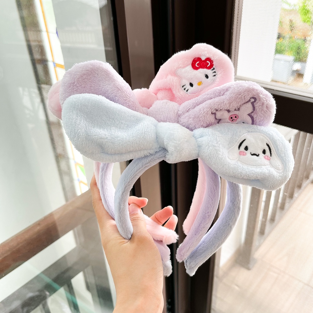 Jual HEADBAND HELLO KITTY SANRIO MELODY CINNAMOROLL KUROMI / BANDANA ...