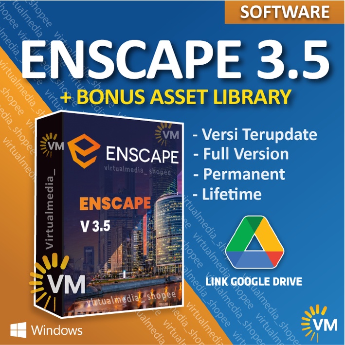 Jual NEW PLUGINS ENSCAPE 3.5 FOR SKETCHUP REVIT RHINOCEROS ARCHICAD 3D ...