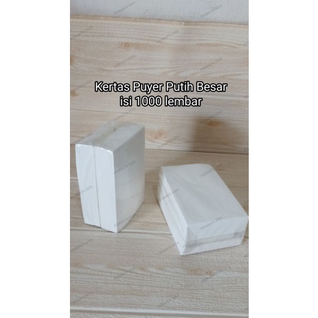 Jual Kertas Perkamen | Kertas Puyer Putih Besar | Bungkus Obat Puyer | Shopee Indonesia