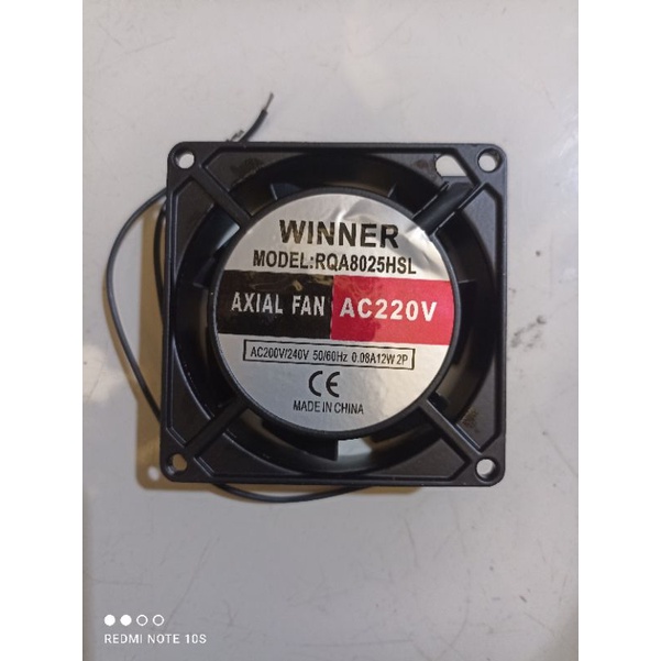Jual Cooling Fan Winner Metal 8x8cm 220V AC - Kipas Angin Besi Kotak ...